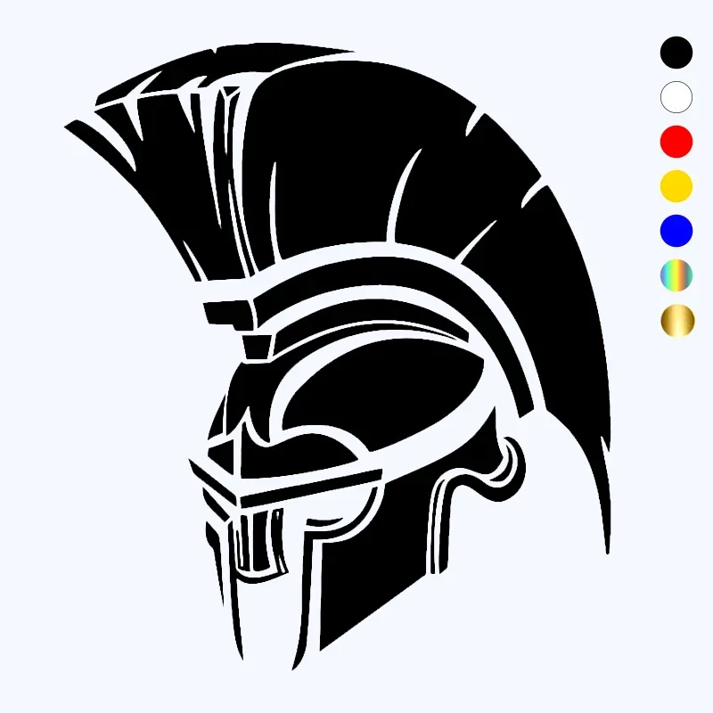 Trojan-Head-Car-Sticker-on-Car-Truck-Bumper-Rear-Window-Waterproof-and ...