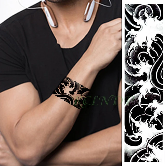 Japanese Wave Pattern Tattoo