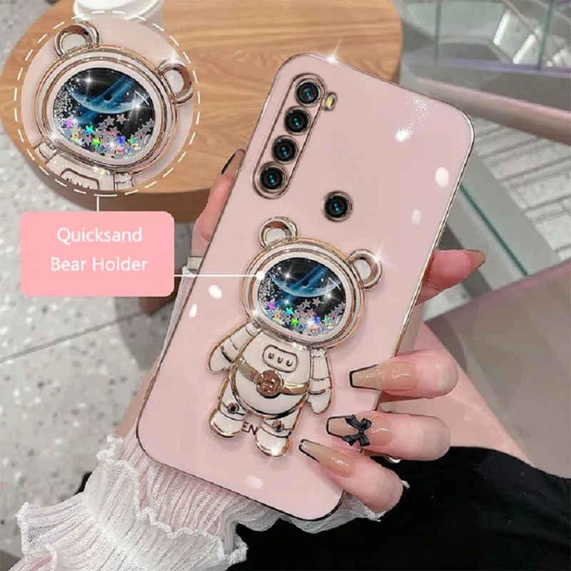 Cartoon-Bear-Fold-Stand-For-Xiaomi-Redmi-Note-8-Phone-Case-Luxury ...