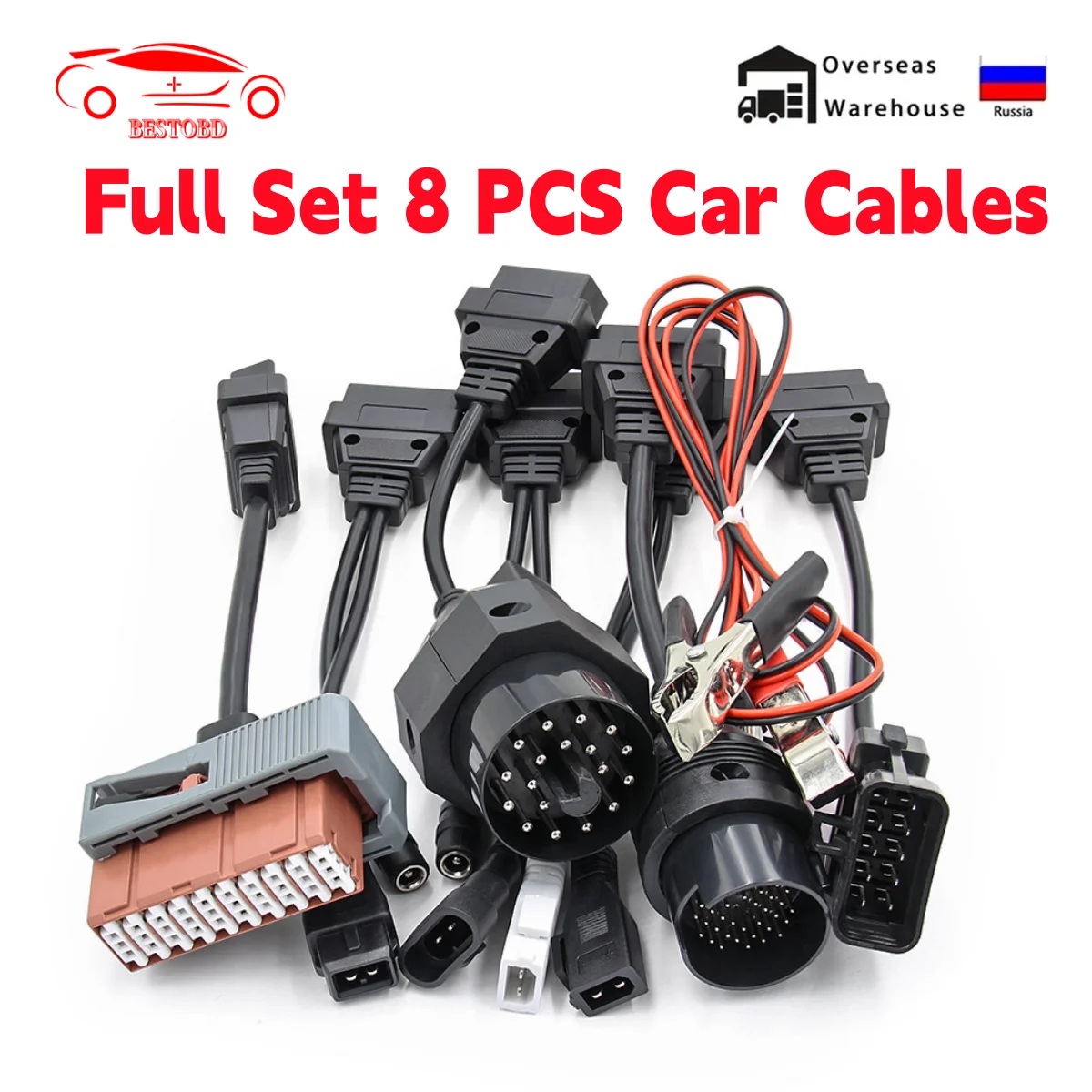 A-Quality-Full-Set-8-PCS-Car-Cables-Hot-Diagnostic-Connector-For-TCS ...