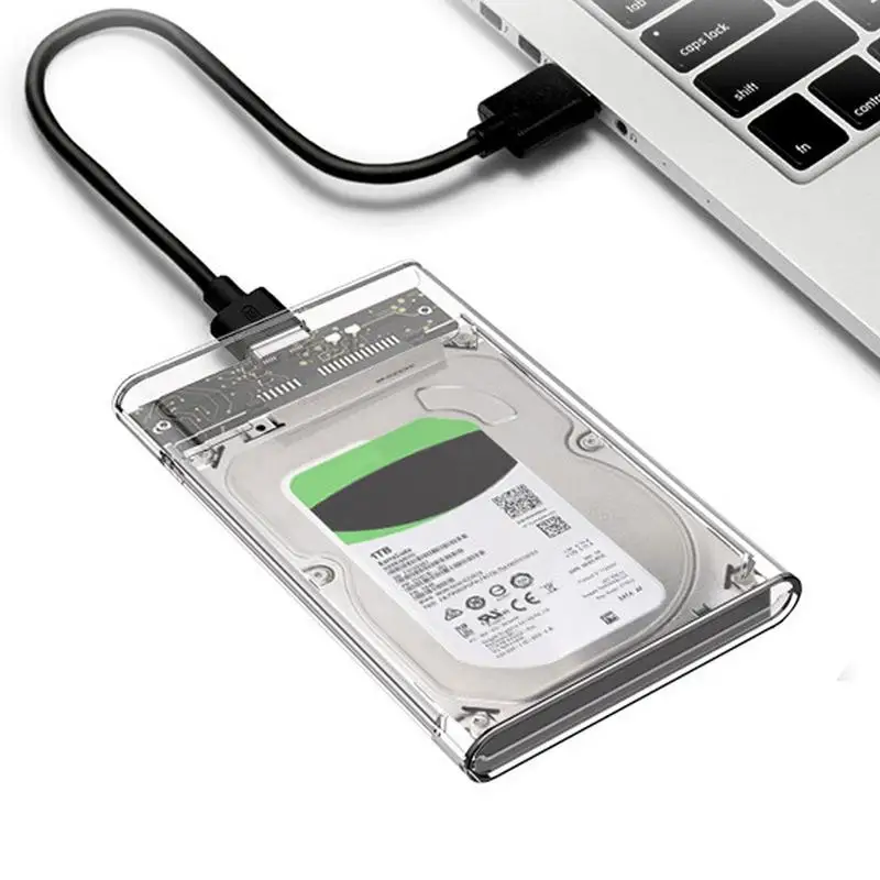 Clear-Hard-Drive-Enclosure-Portable-2-5-External-USB-Hard-Drive ...