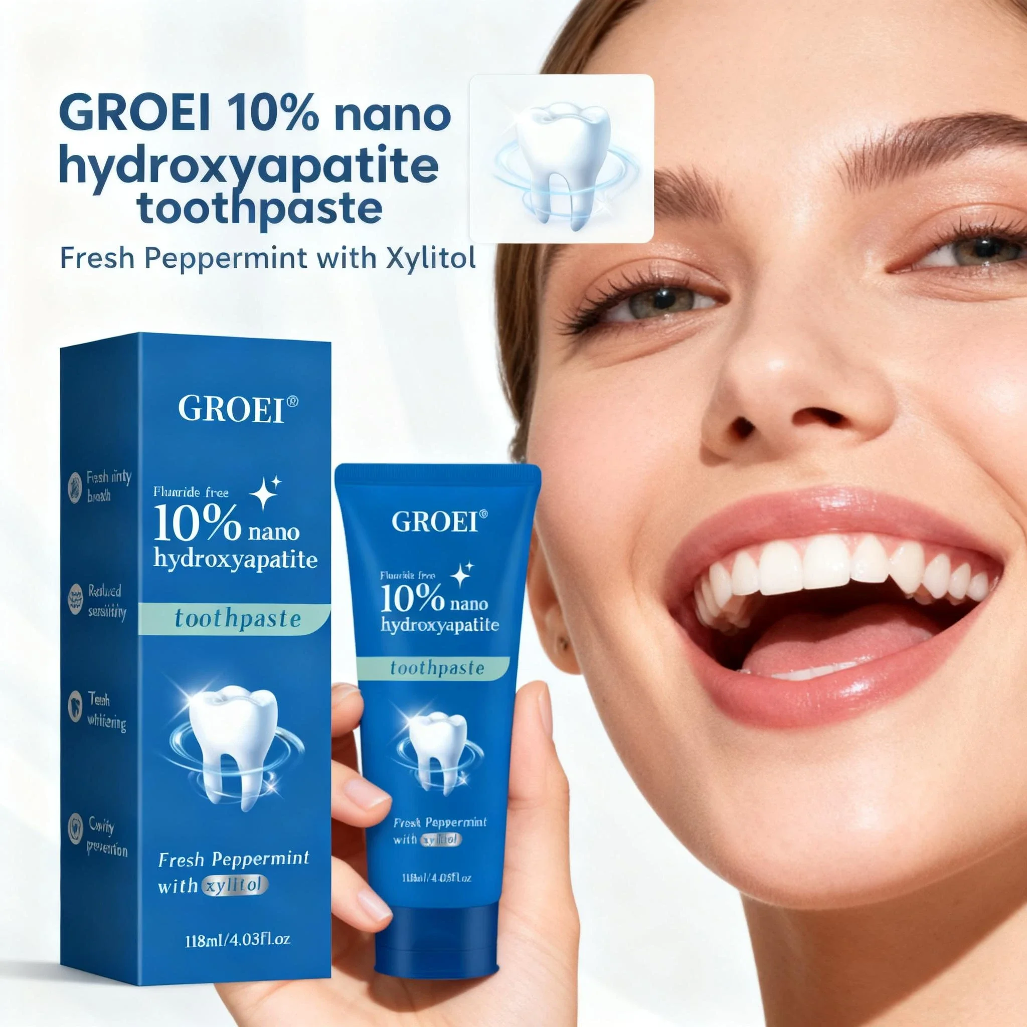 Cavity Prevention Xylitol Toothpaste - Freshens breath, protects ...