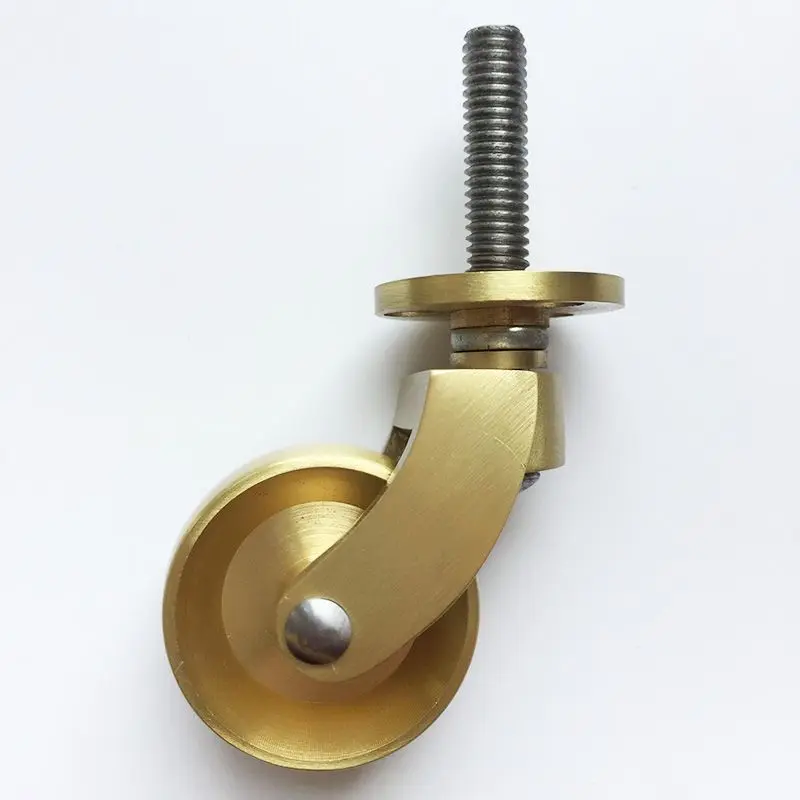 4PCS 1.25'' Solid Brass Casters Table Chair Sofa Couch Cabinet Feet ...