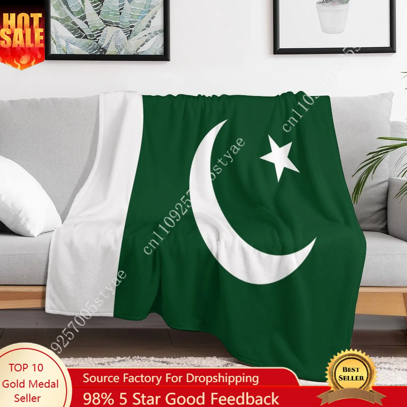 Pakistan Flag Flannel Blankets Are Soft Comfortable and Warm Perfect ...
