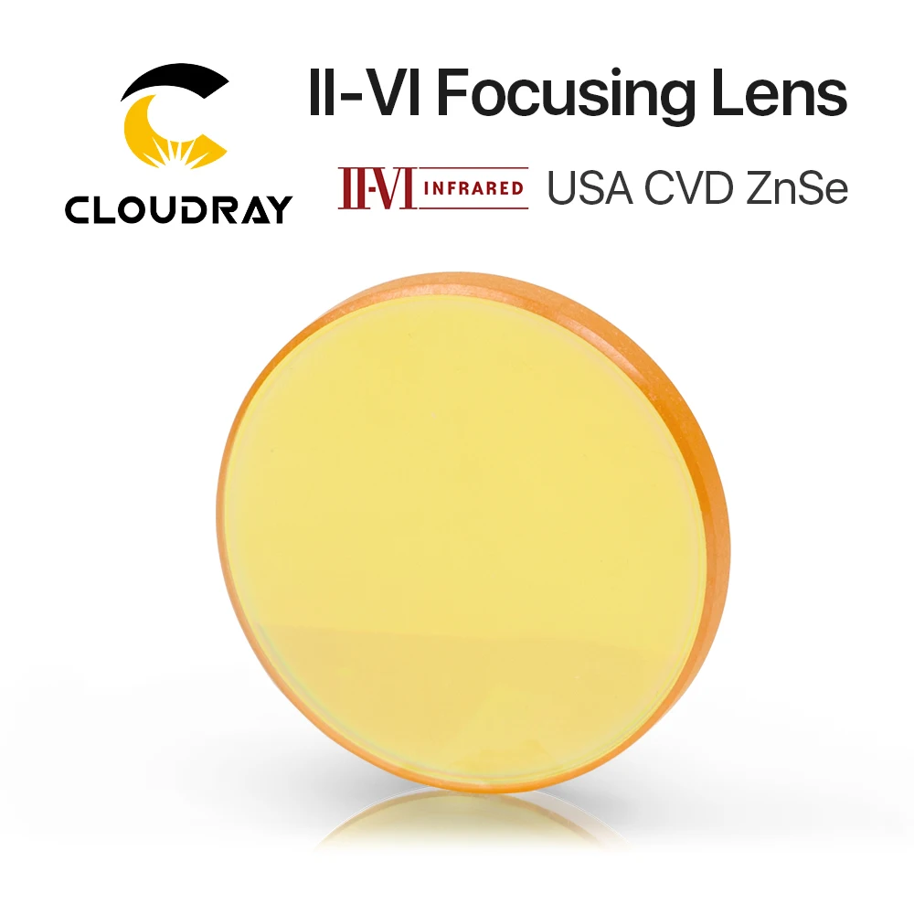 Cloudray II VI ZnSe Focus Lens DIa. 19.05mm 20mm FL 50.8 101.6mm 2 4" for CO2 Laser Engraving ...