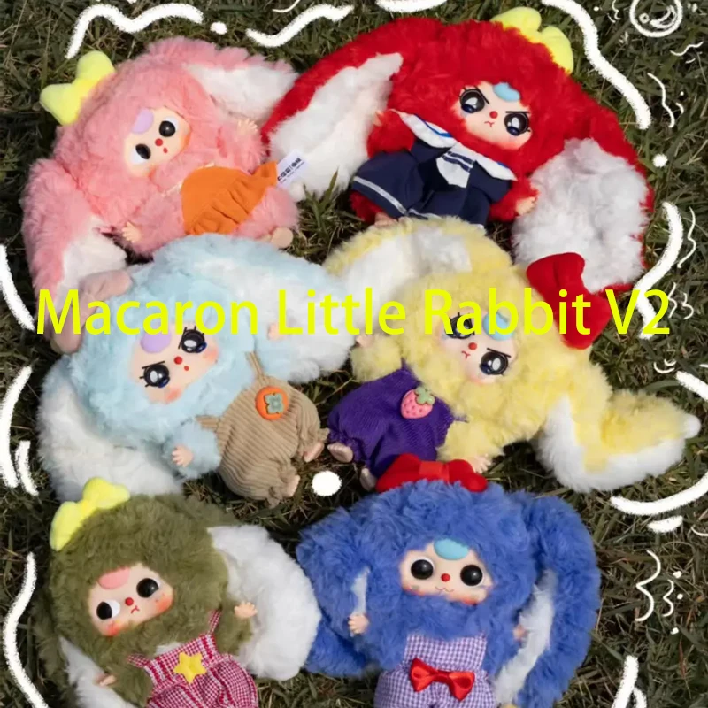 New Genuine Baby Three V2 Macaron Little Rabbit Blind Box Vinyl Doll ...