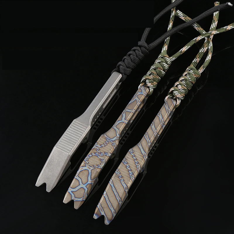 Edc Titanium Crowbar Pry Bar | Alloy Titanium Crowbar | Titanium ...