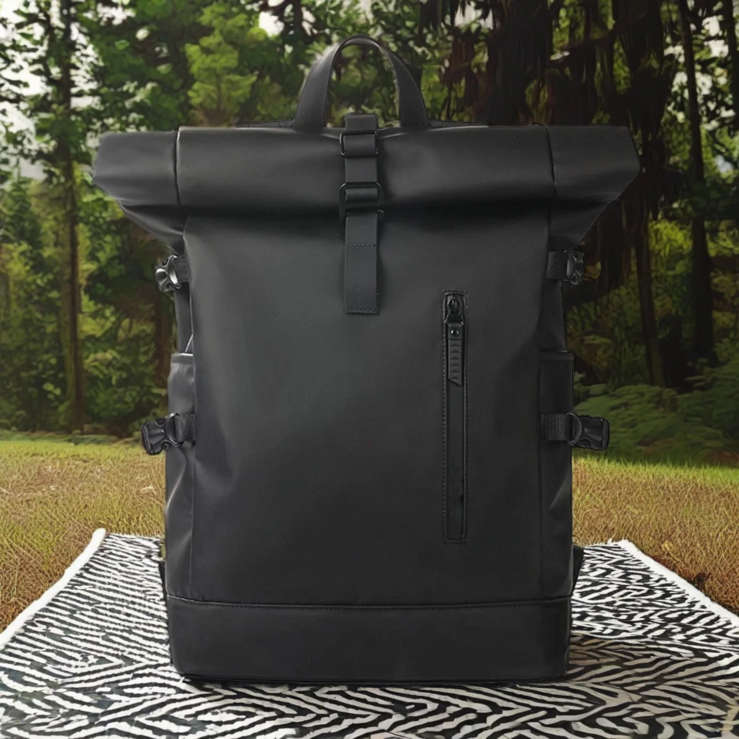Expandable Travel Backpack Men Large Capacity Waterproof 15.6” Laptop ...