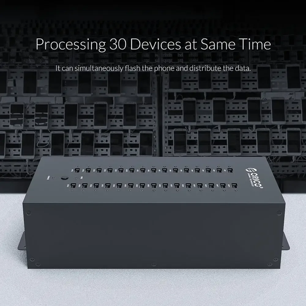 USB Hub 3 ORICO 30-Port Industrial USB 2.0 Hub - Full Metal, 300W ...