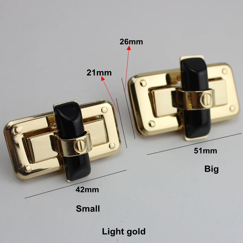 20sets Diy Bag Locks Light Gold Handmade Suitable Size Twist Turn Lock ...