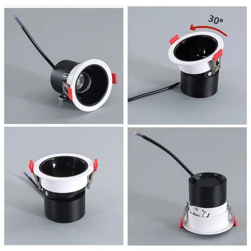 AC220V-Dimmable-Anti-glare-Embedded-LED-COB-Downlight-12W-AC220V ...