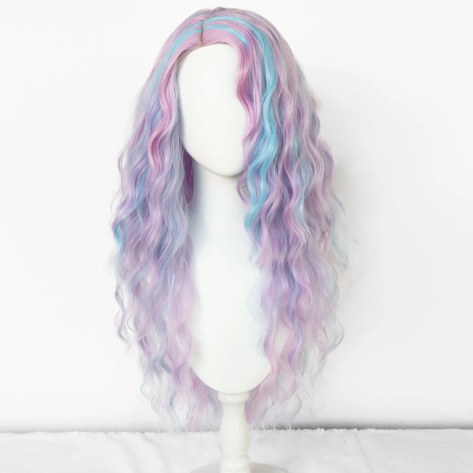 Synthetic-Long-Purple-Blue-Mix-Curly-Raya-and-The-Last-Dragon-Sisu ...