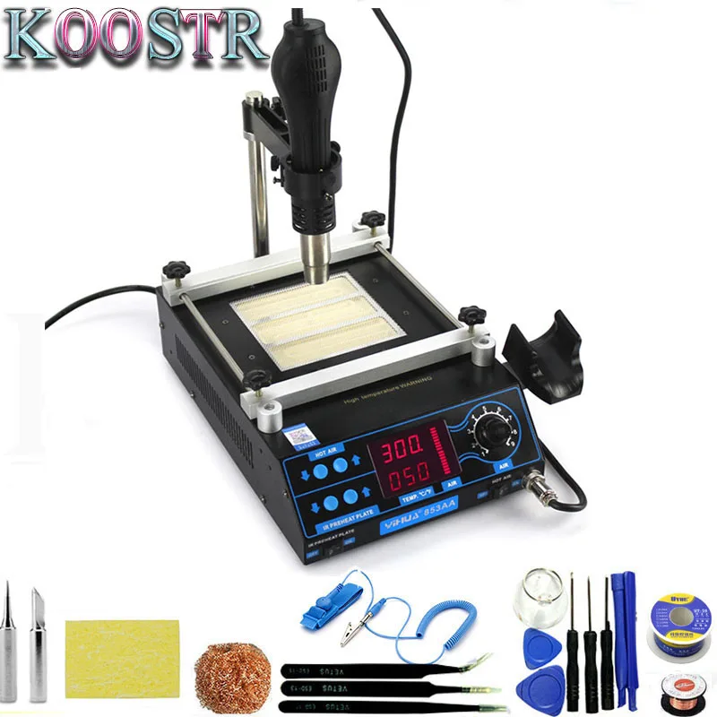 Yihua 853aa High Power Esd Bga Rework Station Pcb Preheat And ...