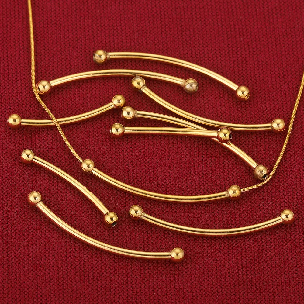 5pcs-Stainless-Steel-30-35-40mm-Perforated-Bend-Tube-Beads-DIY-Jewelry ...