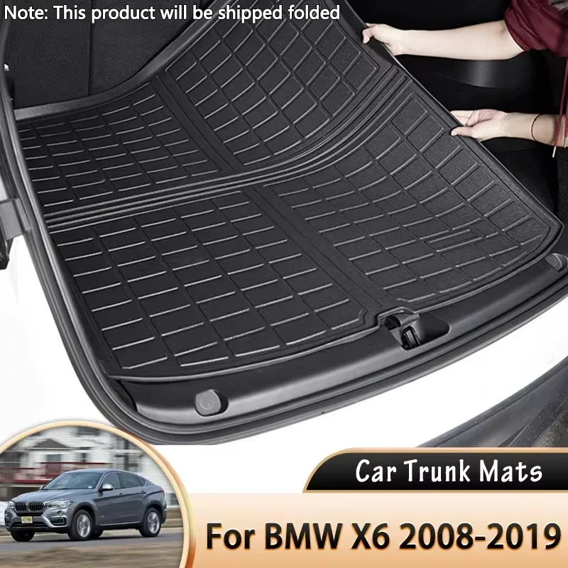 for BMW X6 E71 F16 2008~2019 2016 2017 2018 3D Car Rear Trunk Mat ...