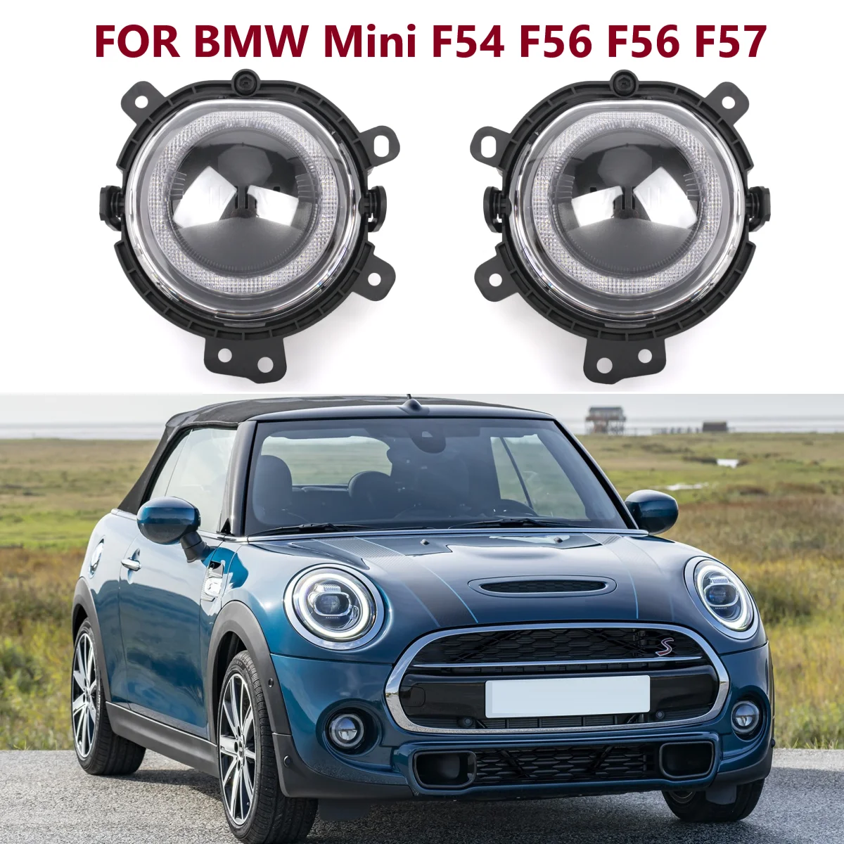 Left Right LED Fog Lamp Foglight Daytime Running Lights Replacement ...