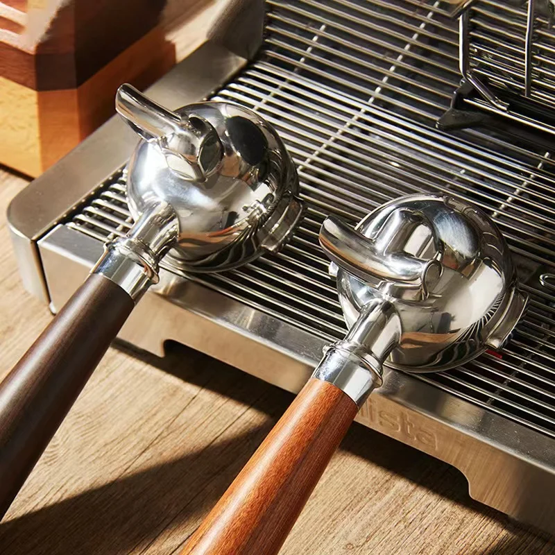 58MM Single/Double Spout Split Coffee Portafilter Filter Holder for ...