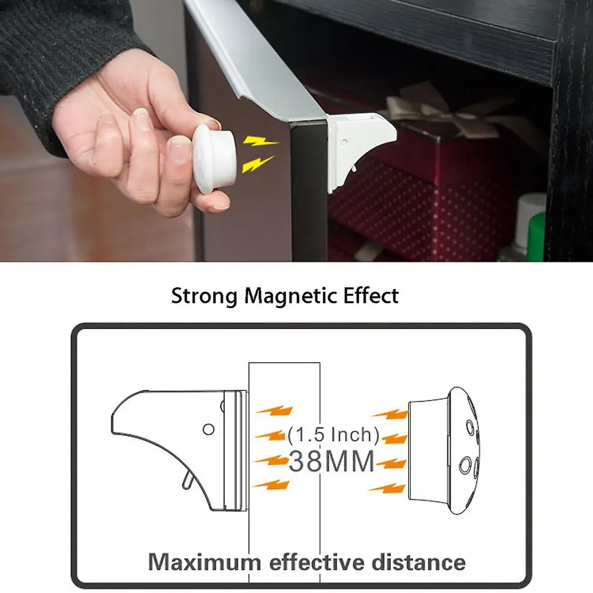 Children-Security-Protection-Magnetic-Safety-Lock-for-Cabinets-and ...