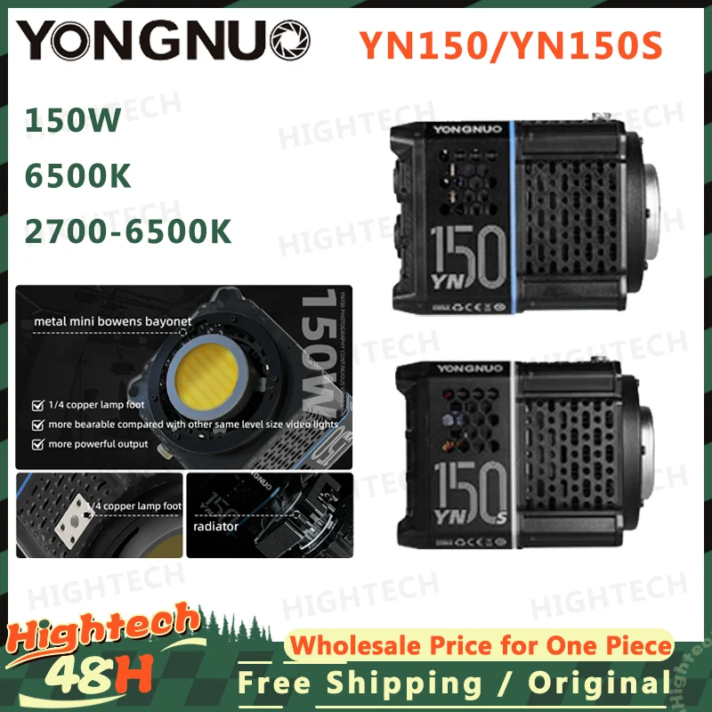 in-stock-YONGNUO-YN150-YN150S-2700-6500K-150W-Mini-Bowens-Mount-Portable-COB-LED-Continuous ...