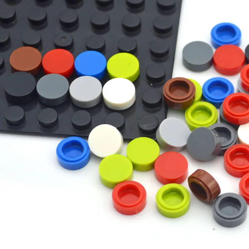 Flat Tile 1x1 Round Brick 450pcs Assemble Building Blocks DIY ...