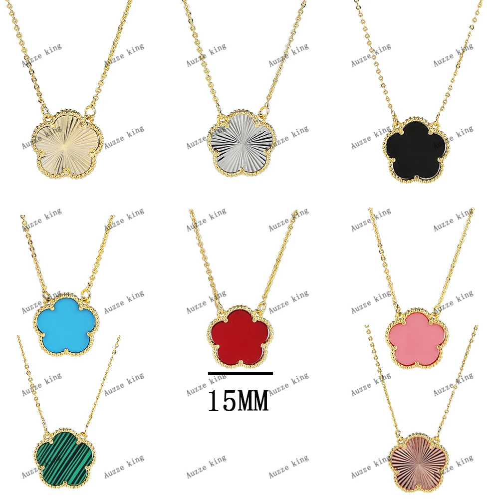 New-Creative-Four-Leaf-Clover-Plant-Five-Leaf-Flower-Pendant-Necklace ...
