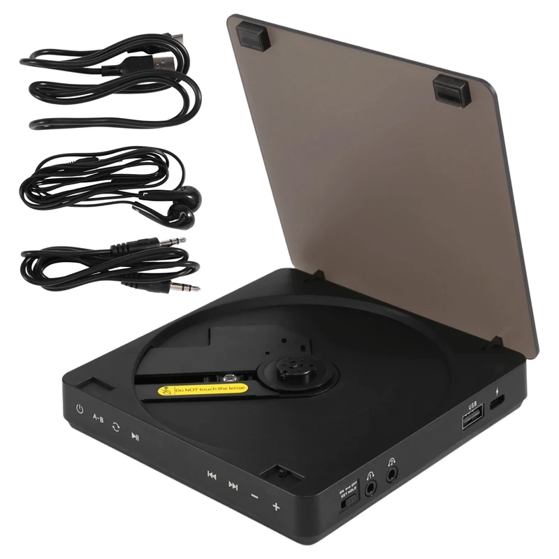 Portable-CD-Player-Double-Headphone-Version-Contact-Button-Reproductor ...