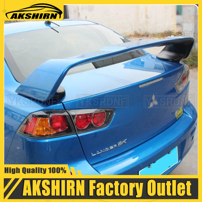 For Lancer Spoiler Evo Abs Material Car Rear Wing Primer Color Rear ...