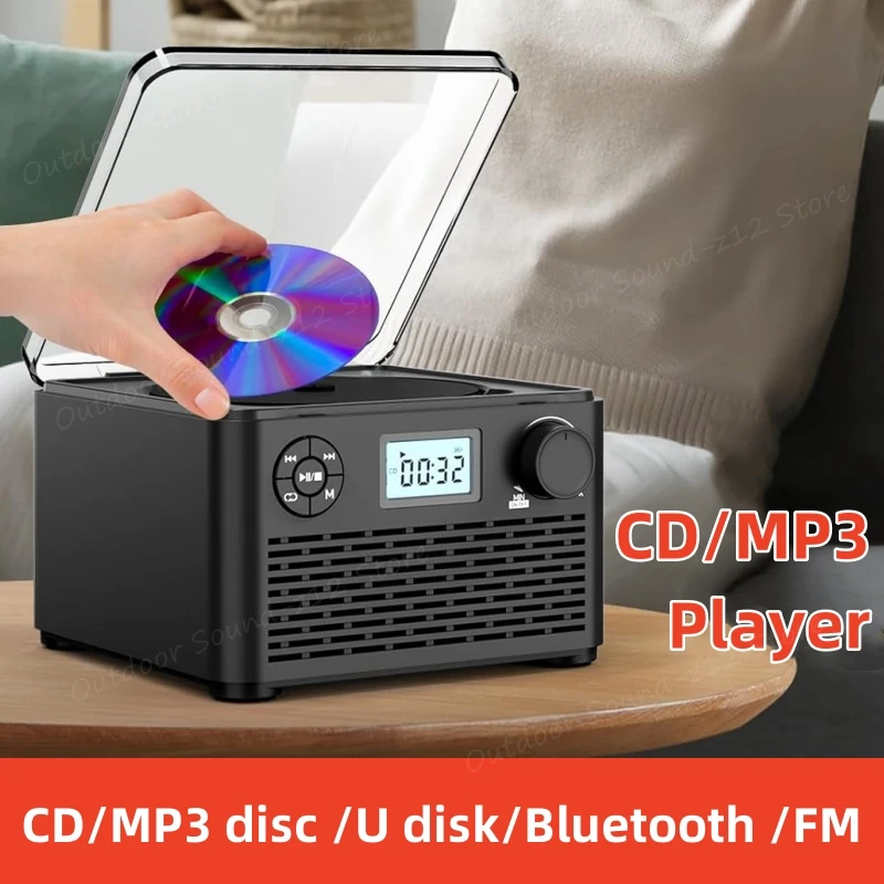 Portable-CD-Music-Player-LED-Display-Bluetooth-compatible-Stereo ...