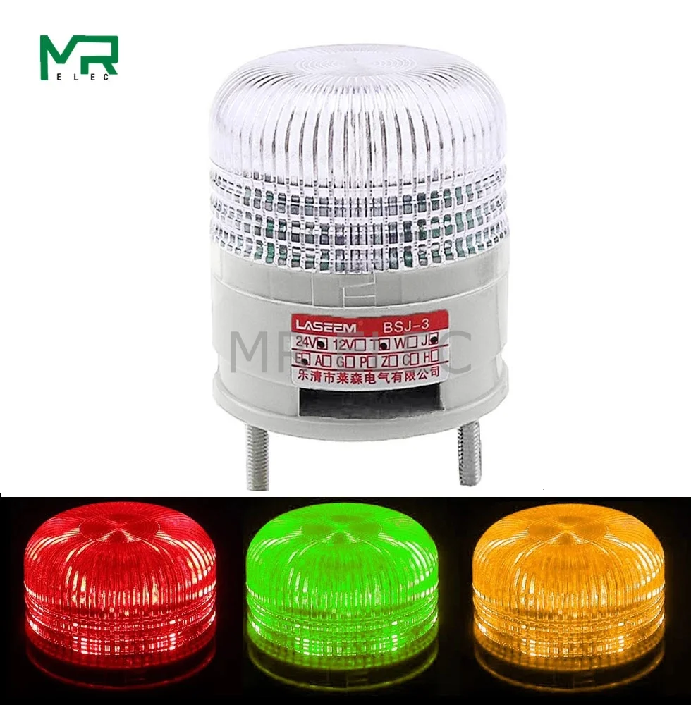 1 layer Three colour Strobe Signal Warning light 24V LED With alarm ...