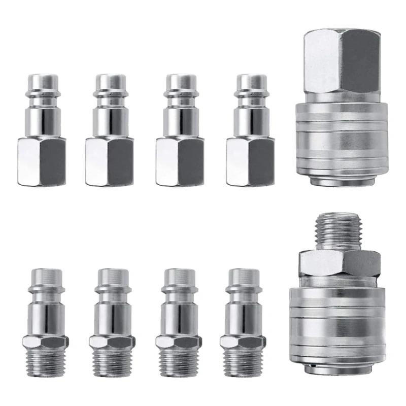 Upgraded-Air-Line-Connectors-Stainless-Steel-Male-Female-Thread-Easy-to ...