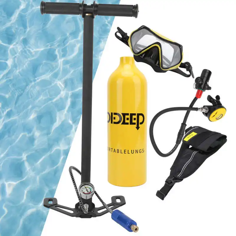 DIDEEP-1L-Scuba-Diving-Tank-Equipment-Mini-Oxygen-Tank-Diving-Goggle ...