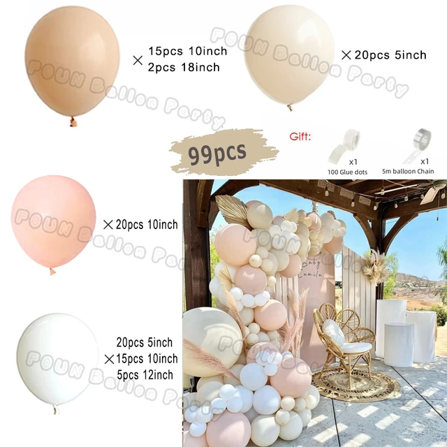 Kit de arco de guirnalda de Globos marrón café, decoración de fiesta de ...