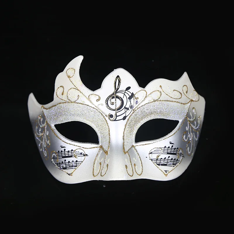 Venetian Ball Upper Music Notation Half Face Masquerade Mask, Halloween ...