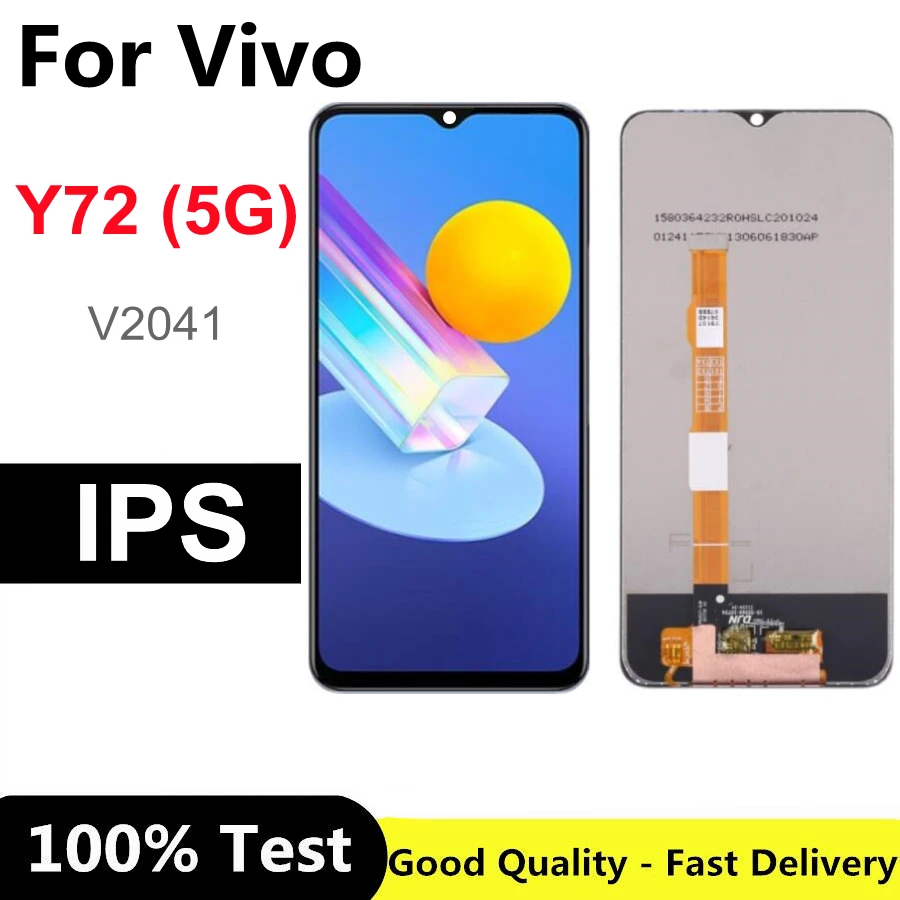 6.85" Tested For vivo y72 5G LCD Display with Touch Panel Glass Screen ...