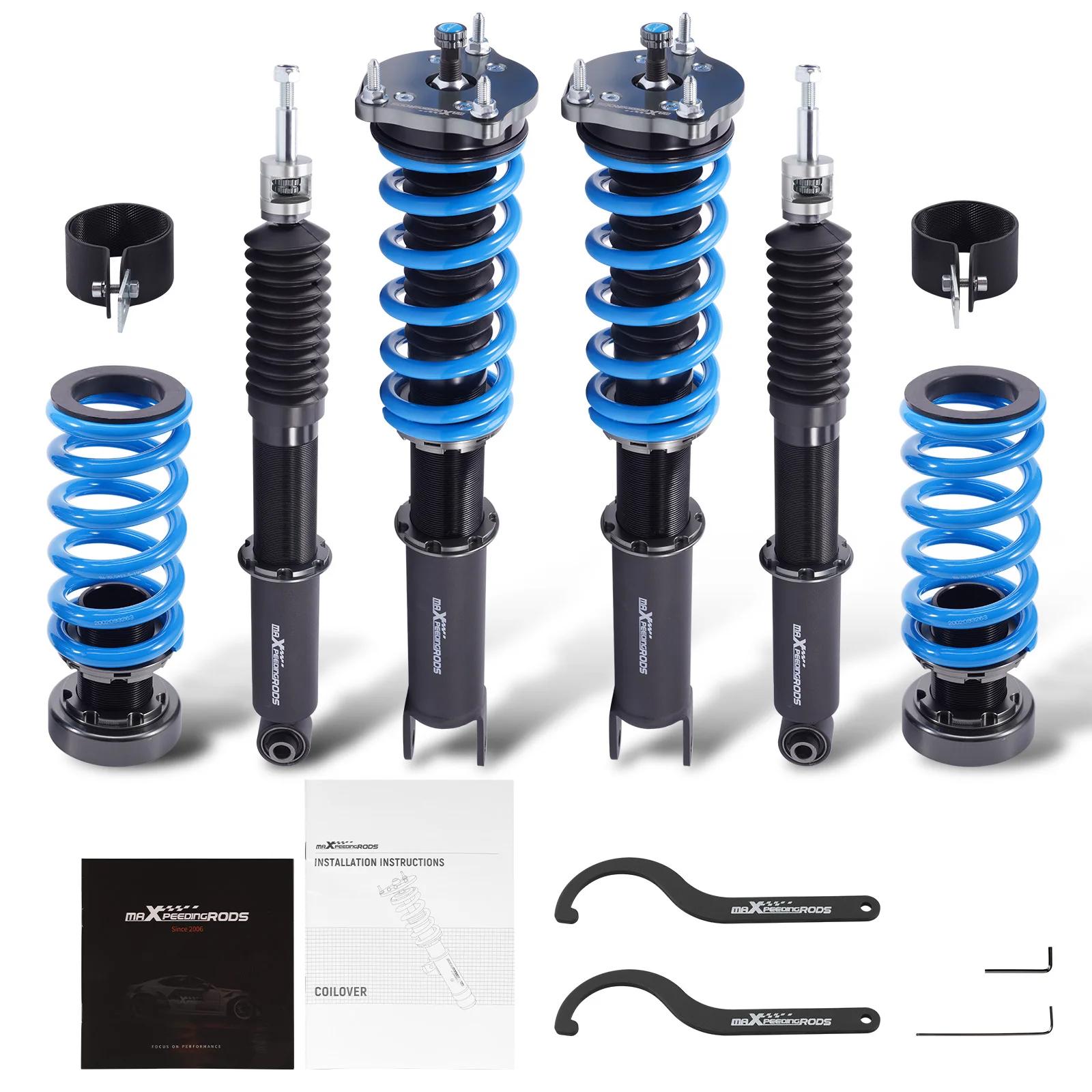 MaXpeedingrods Adjustable Coilovers For Mercedes Benz E320 E350 RWD 03 ...