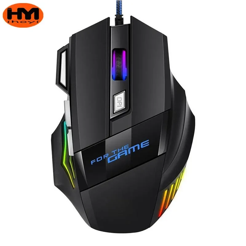 Original-IHOYI-Wired-Game-Mouse-7-Button-Colorful-Breathing-Luminous ...