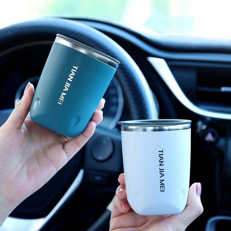 Small Car Coffee Cup Vacuum Flask Thermos Coffee Mug Cup Macarone ...