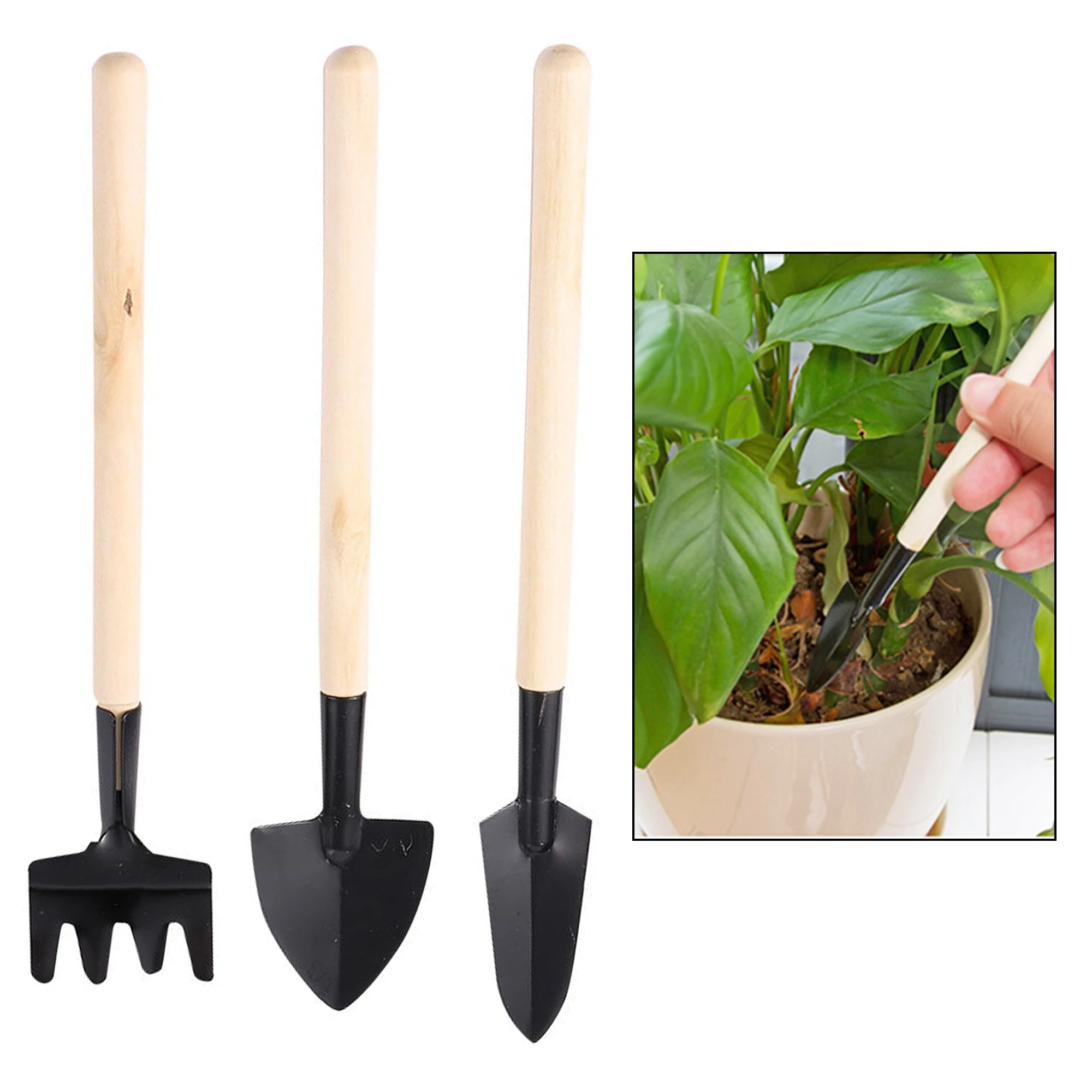 Wooden Handle Shovel Stainless Steel Spade,planting Flowers And ...