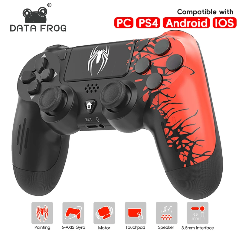 DATA-FROG-controlador-de-juego-inal-mbrico-Gamepad-compatible-con-Bluetooth-para-PS4-Slim-Pro ...