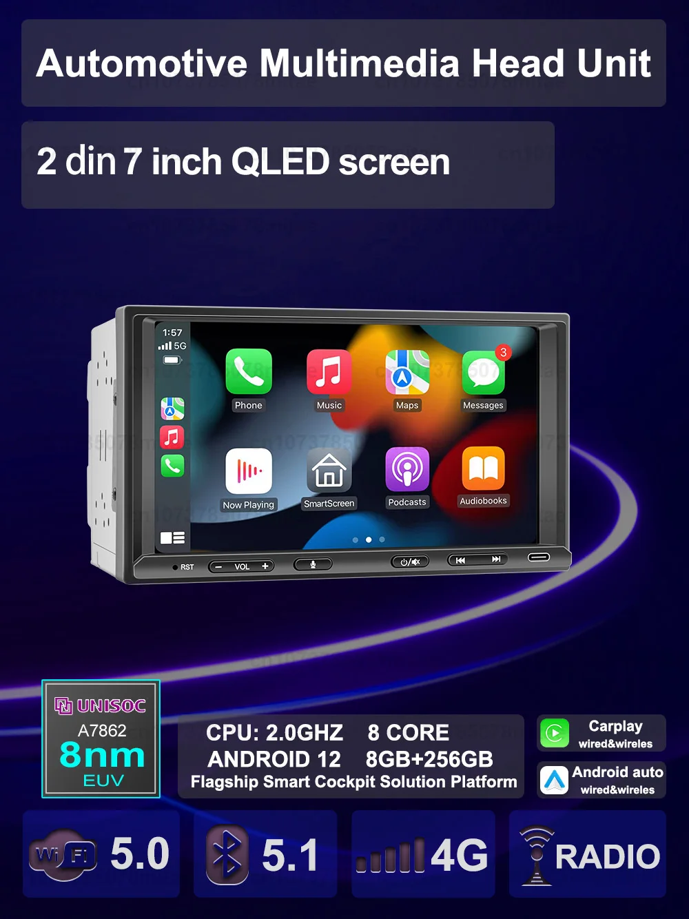 Universal-Double-2-Din-7-Inch-Car-Radio-Wireless-Wired-Android-Auto ...