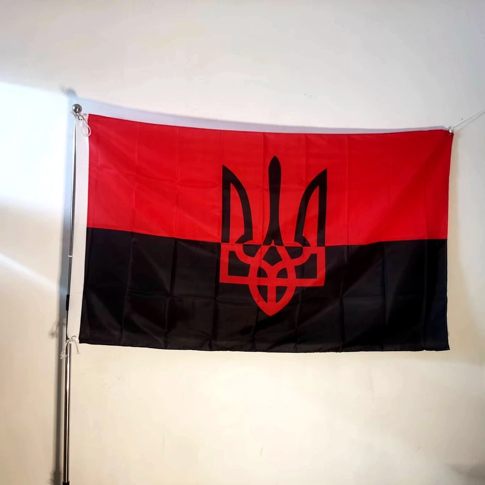 Ukraine-Slava-Ukraini-Insurgent-Army-Coat-Arms-Ukra-na-Red-UA-90x150cm ...