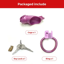 Ladyboy Schlange Keuschheit Käfig lila bdsm Sissy Slave Gerät männliche Bondage Schwanz Käfig ...