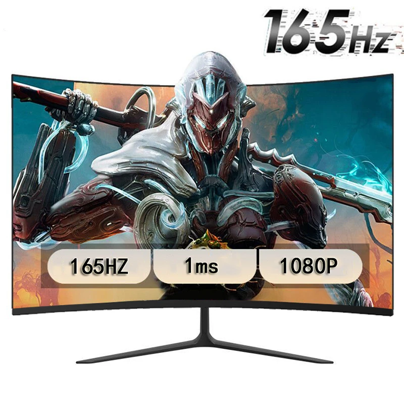 24 polegada 165hz monitores gamer 1ms 1080p lcd curvo monitores pc hdmi ...