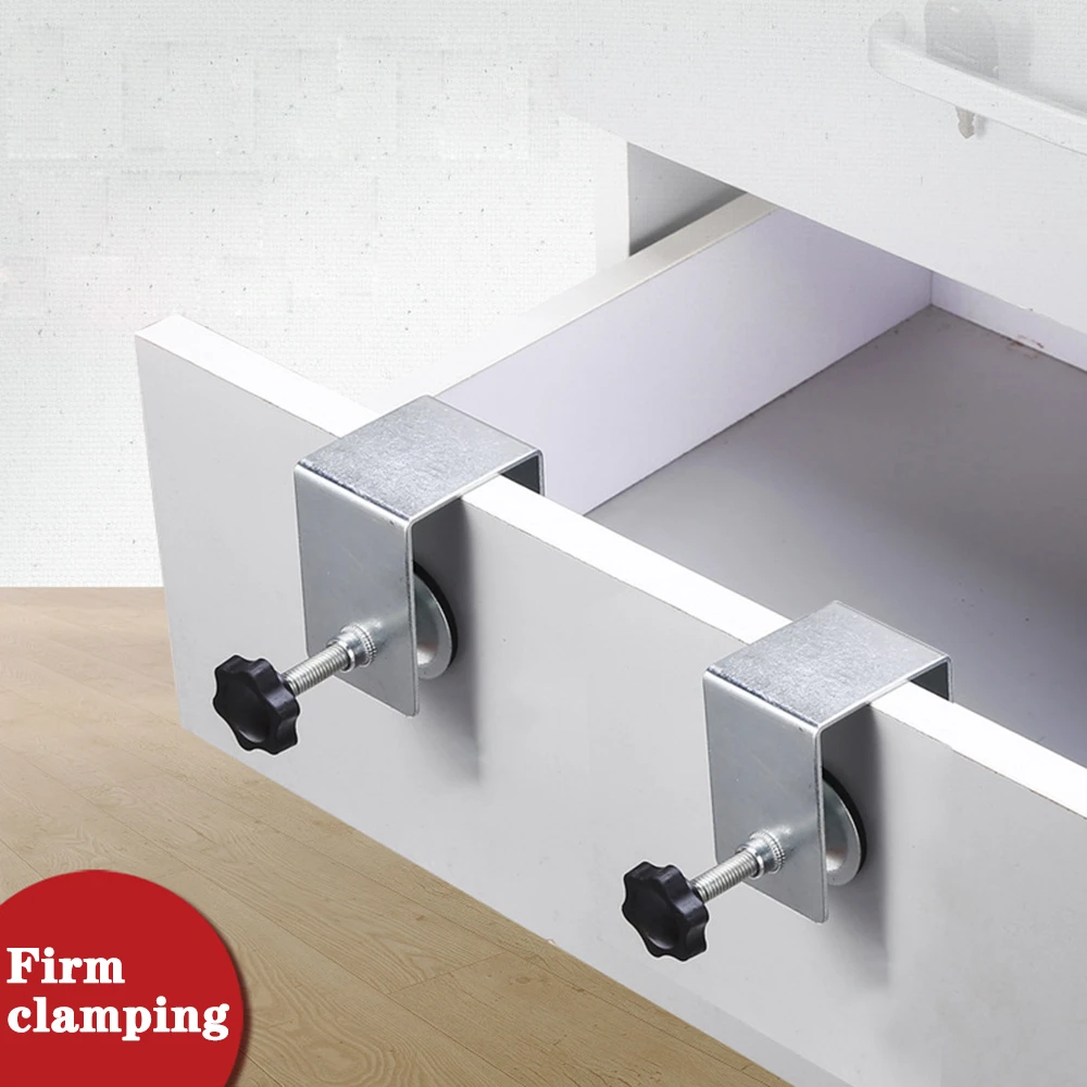 2pcs Universal Drawer Front Installation Clamps Holder Adapter Kit Aids ...