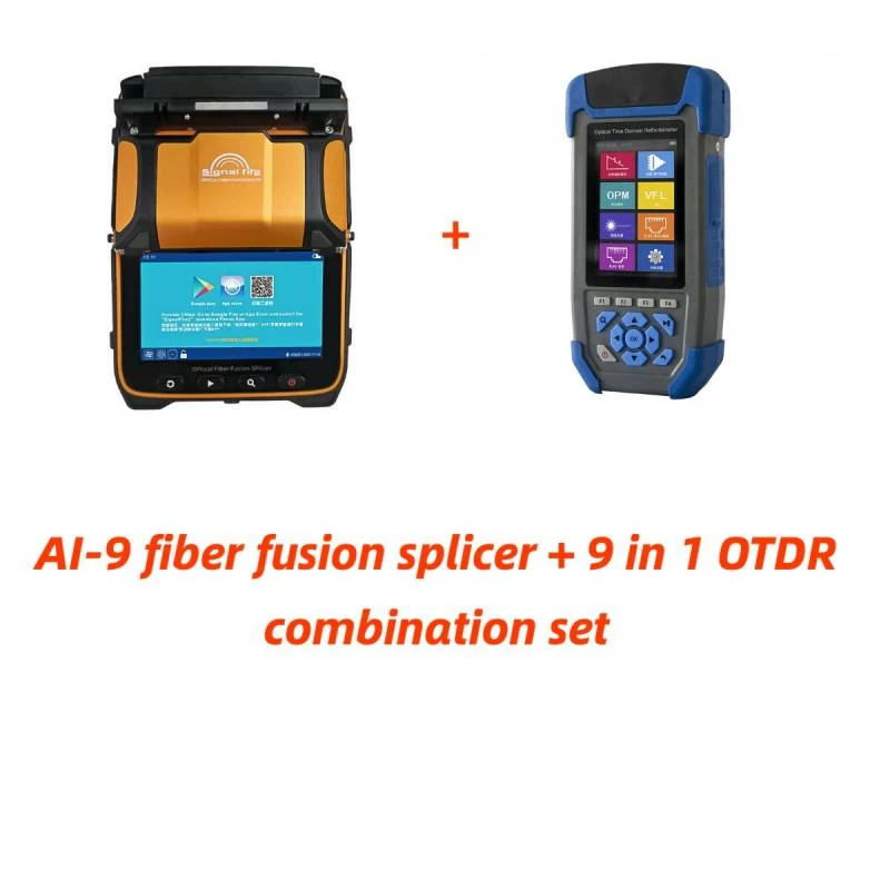signalfire six motors AI 9 FTTH optic fiber Fusion Splicer 9 IN 1 MiNi ...