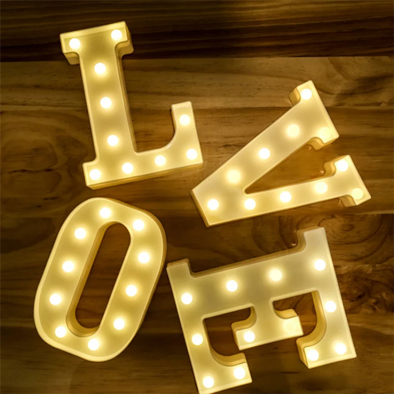 Letras-LED-para-manualidades-luces-nocturnas-luminosas-creativas-con ...