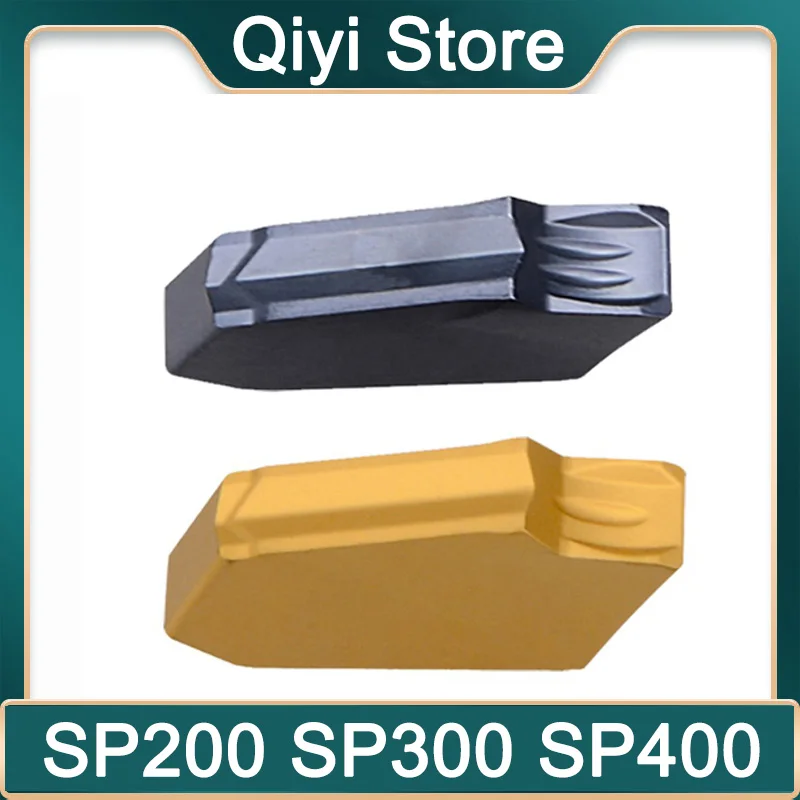 SP200-SP300-SP400-SP500-10PCS-Grooving-Insert-Part-Off-Slotted-Carbide ...