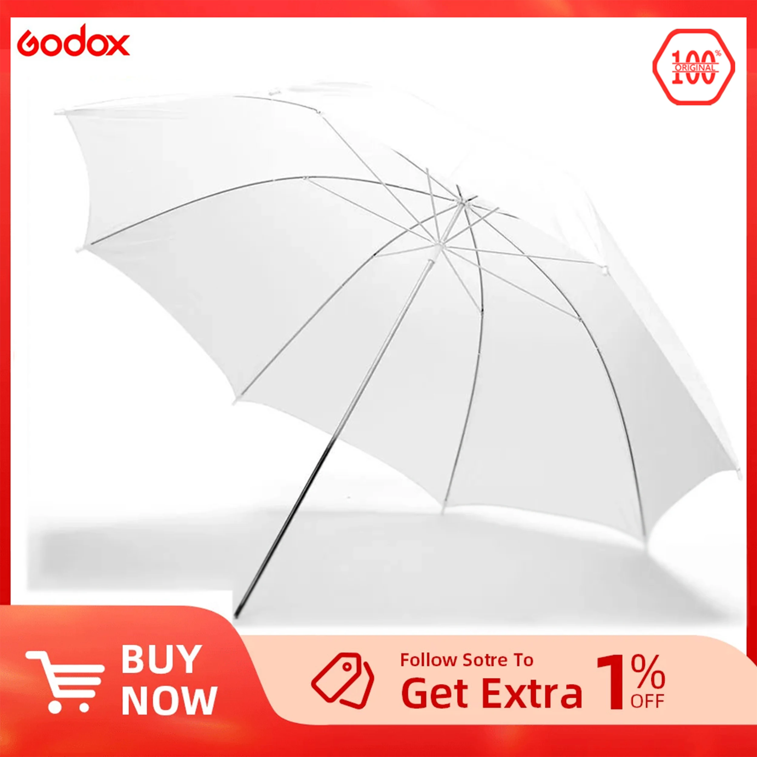Godox Professional 33'' 84cm White Translucent Soft Umbrella for Photo ...