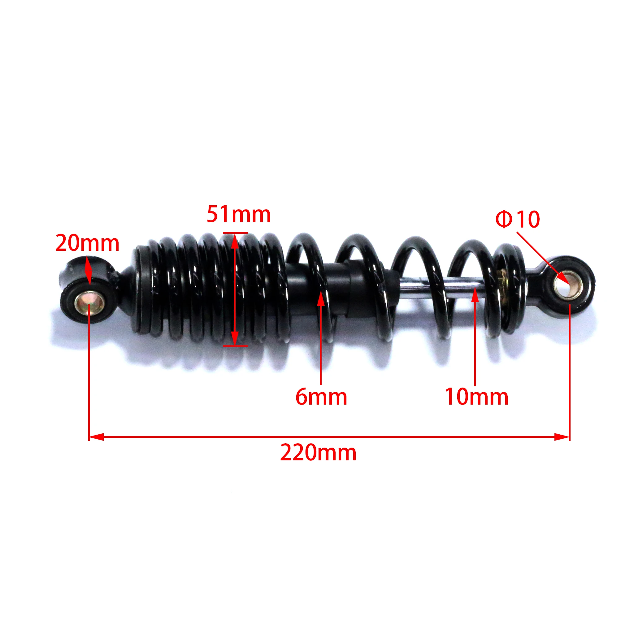 Motorcycle-Gas-Rear-Shock-Absorbers-Springs-Suspension-220MM-For-E-Bike ...