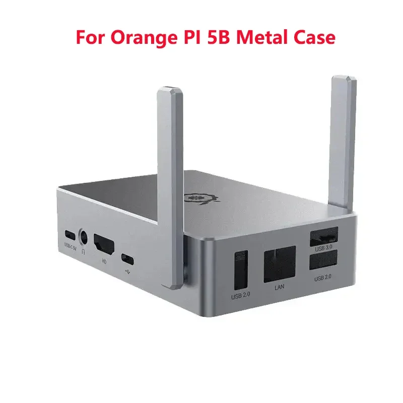 Orange-Pi-5-5B-Aluminum-Alloy-Shell-Optional-Antenna-Gray-Metal-Case ...